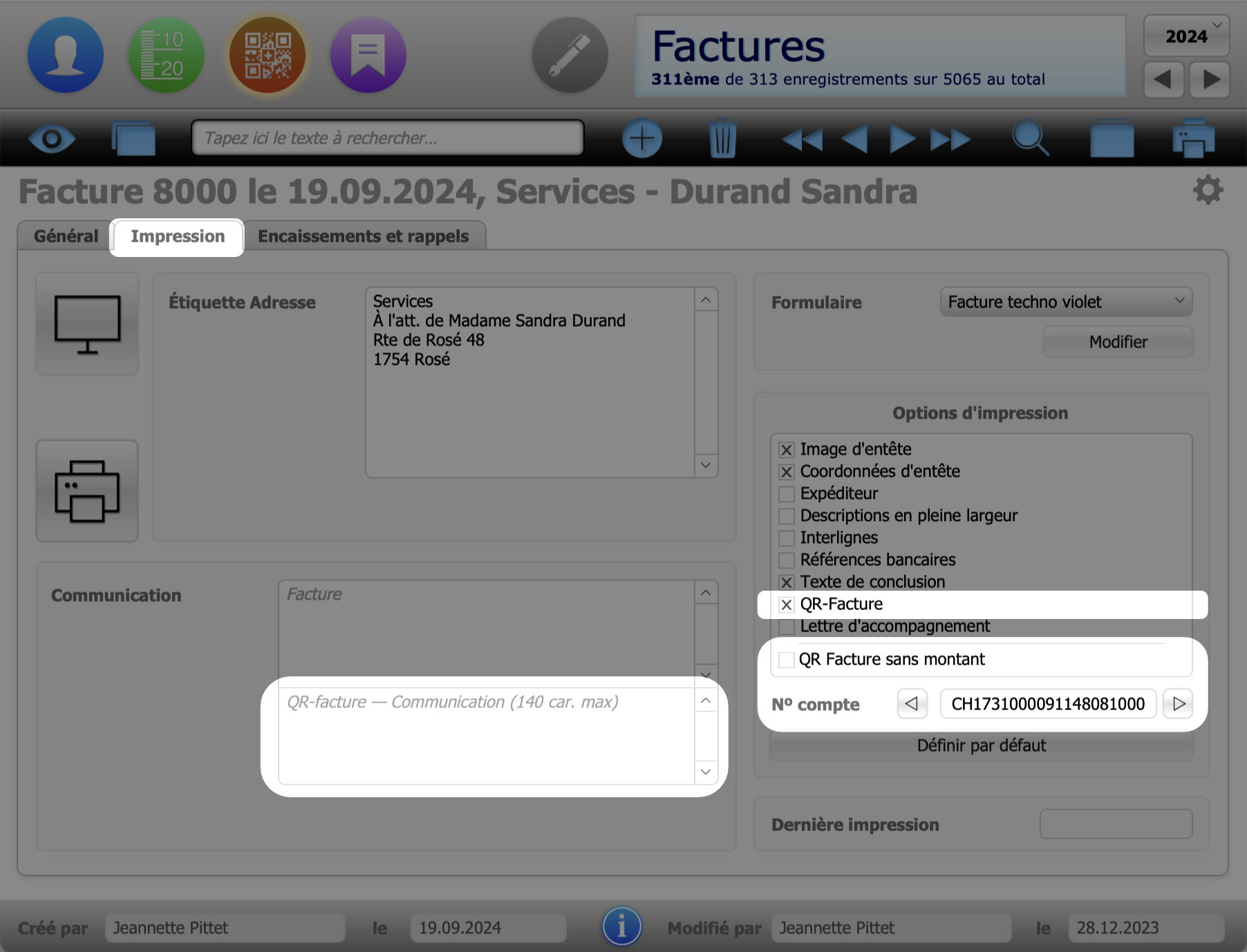 Saisie d’une facture - ComptaBase