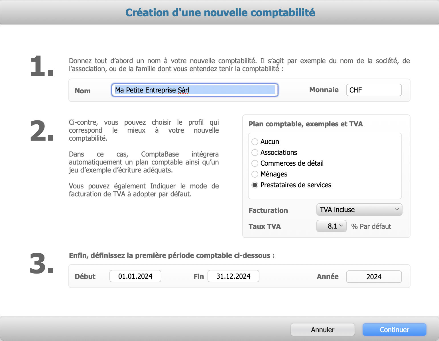 Installer ComptaBase 2.4 - ComptaBase